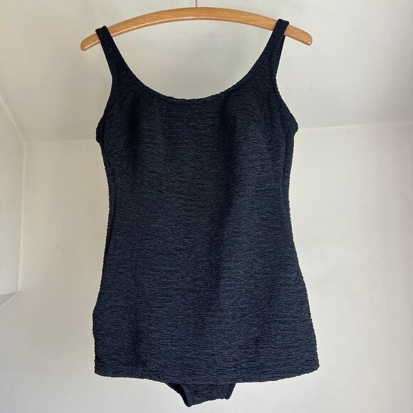 Miraclesuit | Swim | Miraclesuitblack One Piece Stretchy Crinkle ...